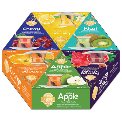 ÜÇGEN 6’lI toz ÇAY SETİ